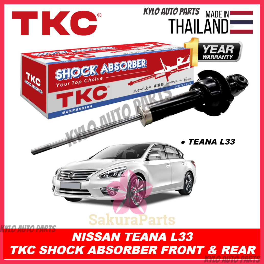 (MADE IN THAILAND) TKC SHOCK ABSORBER FRONT & REAR for Nissan TEANA L33 (1Year Warranty ...