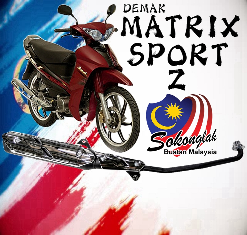 Matrix 110 DV Std Ekzos Demak Exhaust Pipe racing matrix110 dv110 motor ...