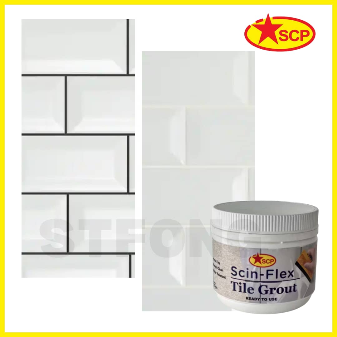 SCP SCIN-FLEXTILE GROUT 750GM (WHITE) GUM TILES (READY USE) | Shopee ...