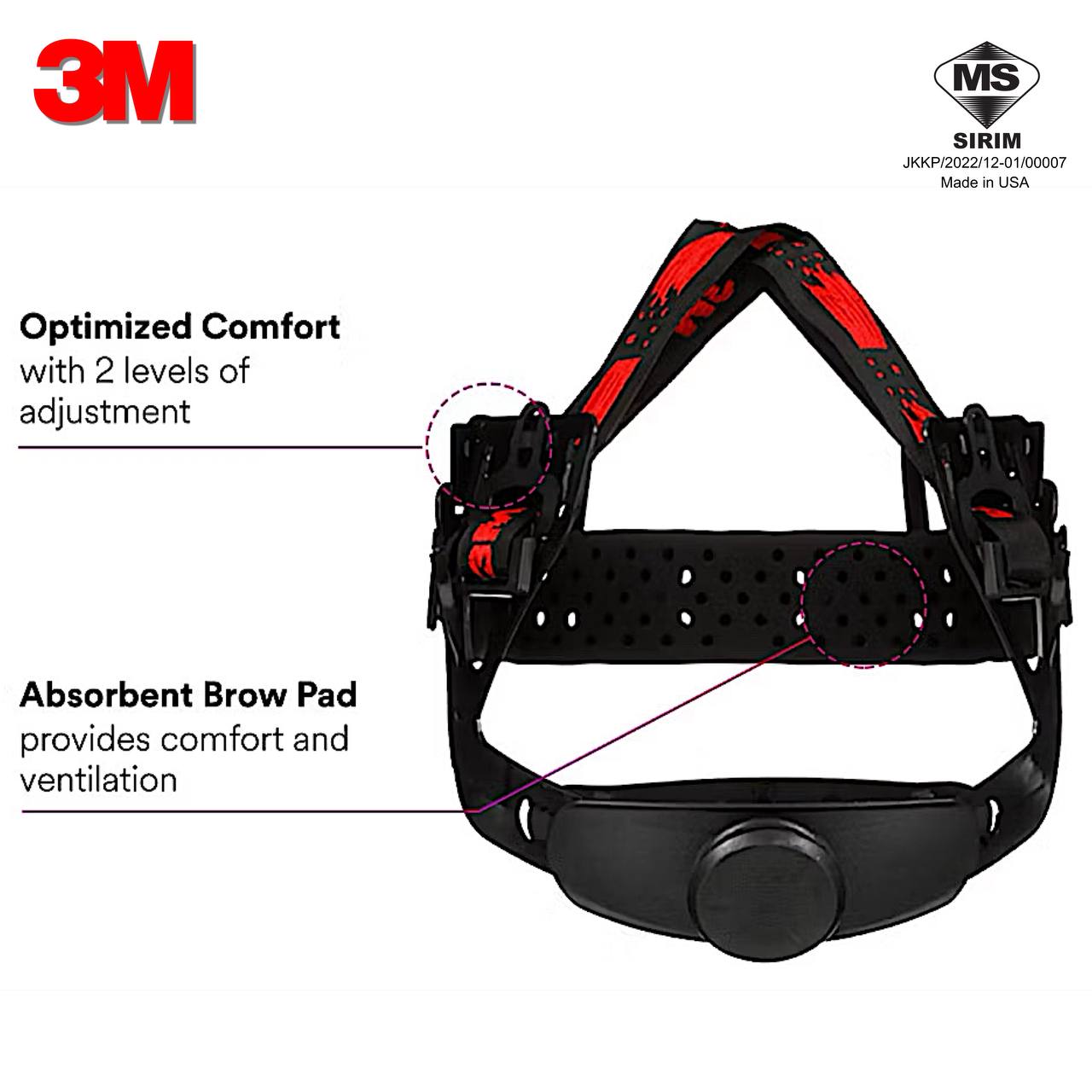 3M H-701SFR-UV 3M Safety Helmet Short Brim Hard Hat / 4-Point ...