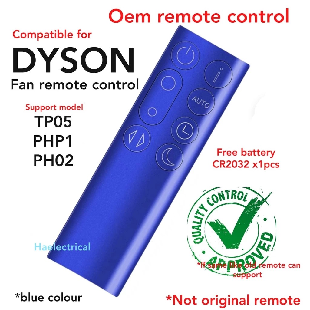 Fan Remote Control For DYSON TP05 PH01 PH02 (BLUE / SILVER) | Shopee ...