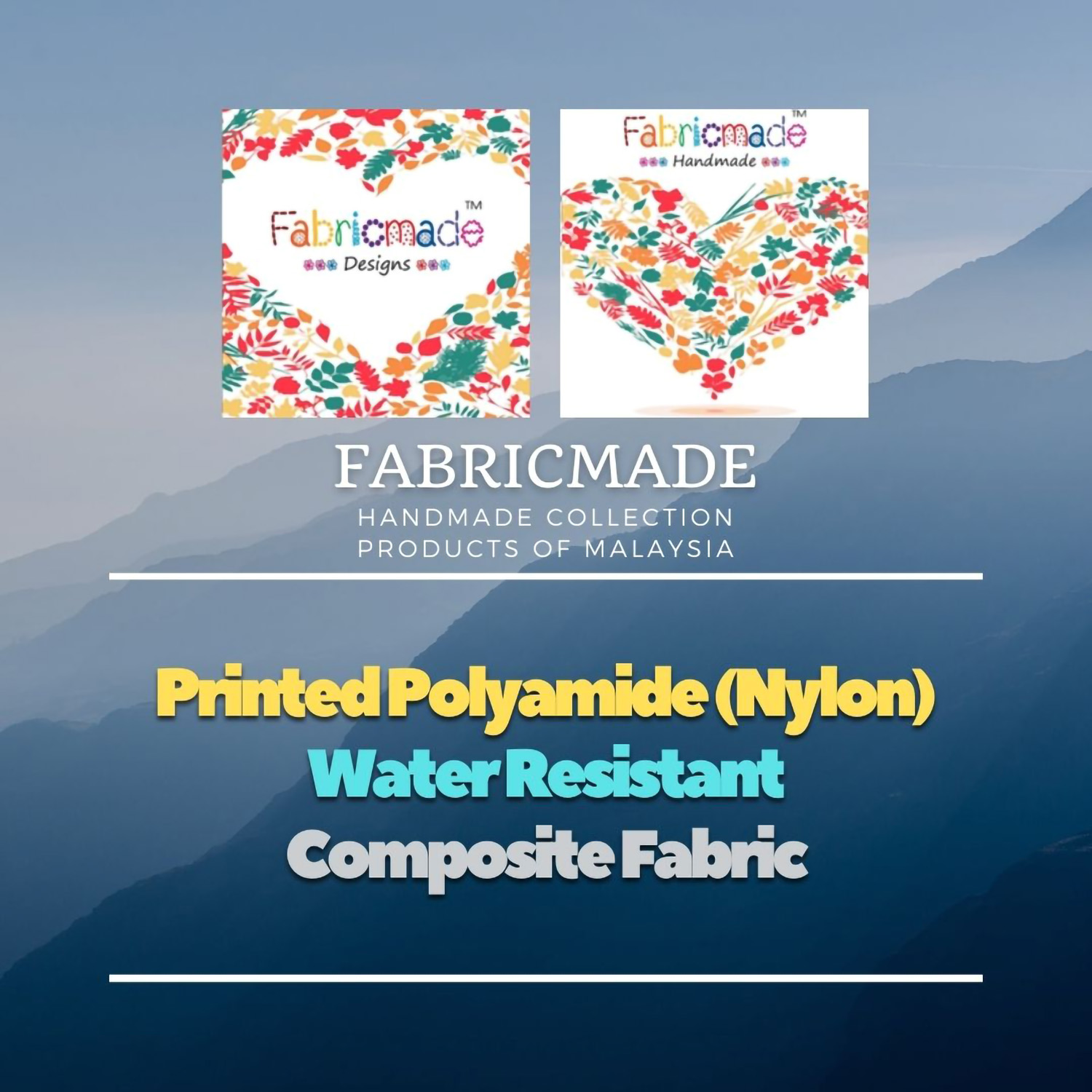 FABRICMADE - Polyamide (Nylon) Water Resistant Fabrics (Bidang 58") 1 ...