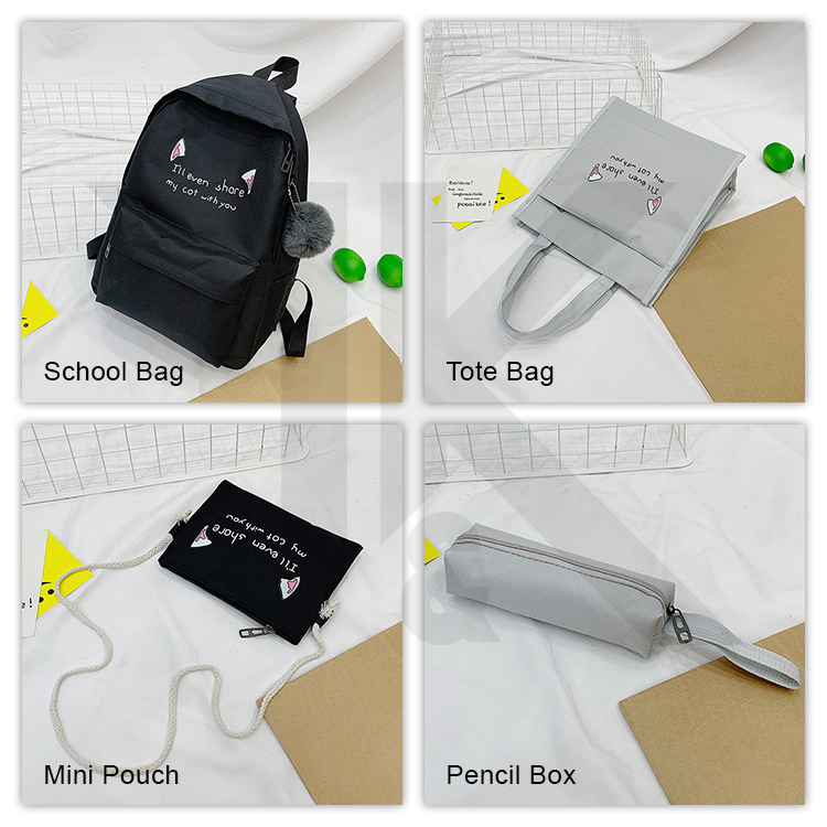 [LOCAL] Canvas 4-in-1 School Bag Set | Student Backpack | Beg Sekolah ...