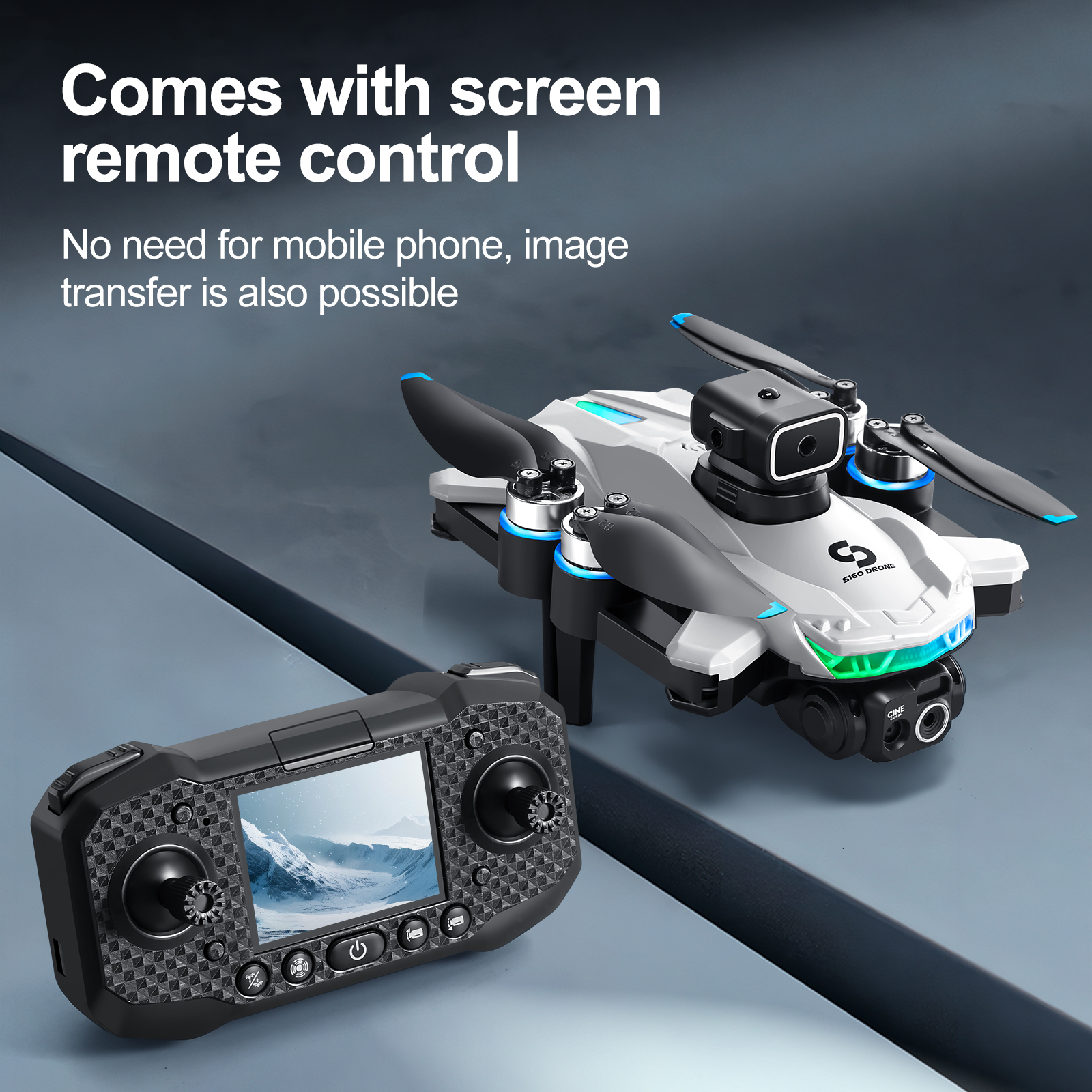 S160 Drone with screen display 4K HD drone obstacle avoidance ...
