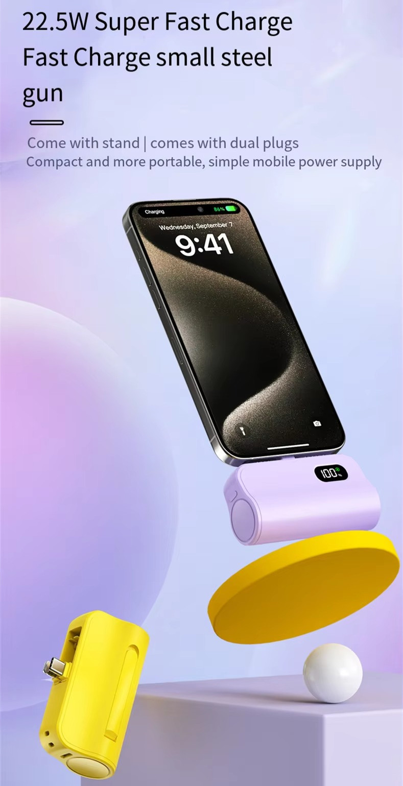 20000mAh Mini Power Bank Digital Display PD22.5W Fast Charge Compact ...