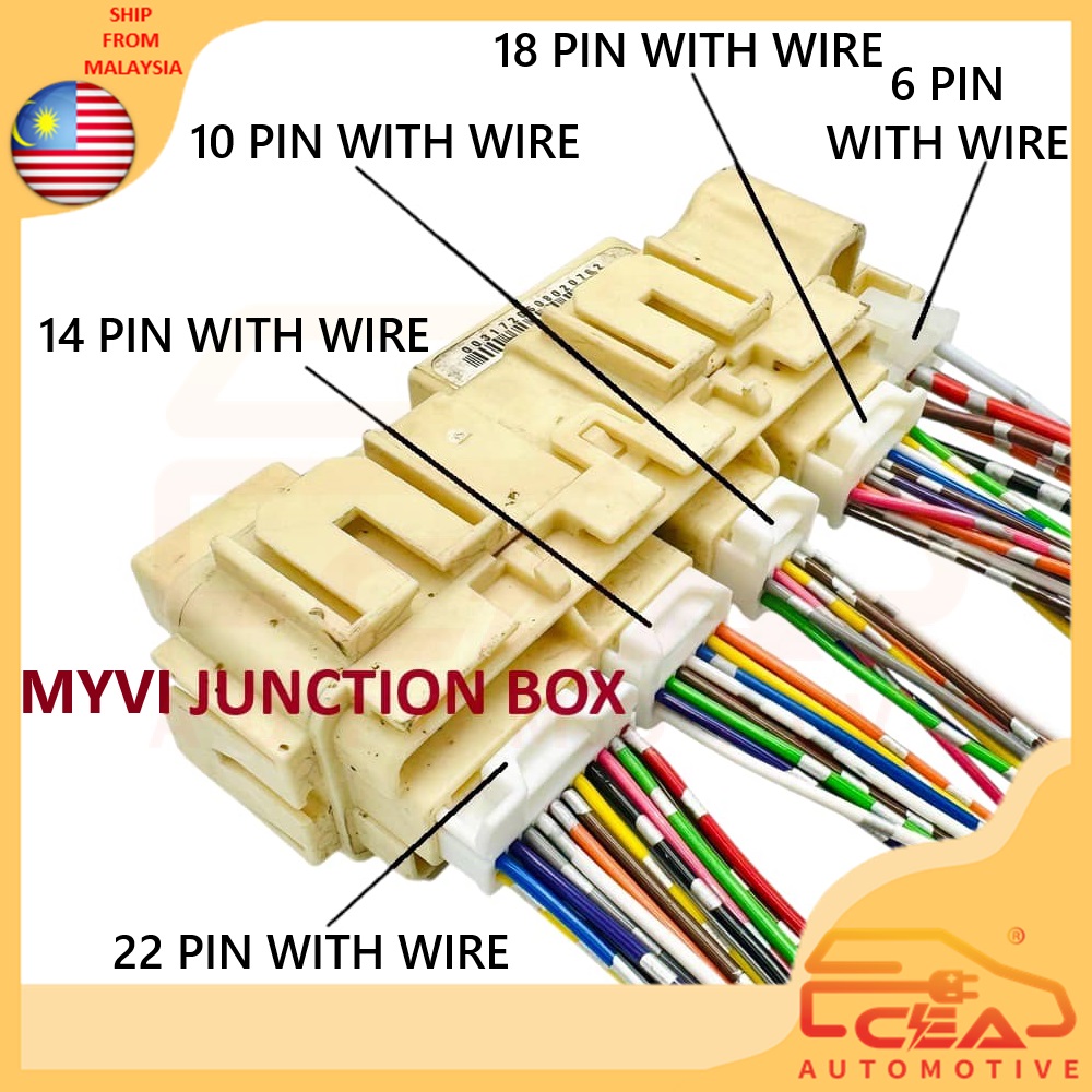 1PCS PERODUA MYVI ALZA JUNCTION BOX SOCKET CONNECTOR 10 PIN 14 PIN 16 ...