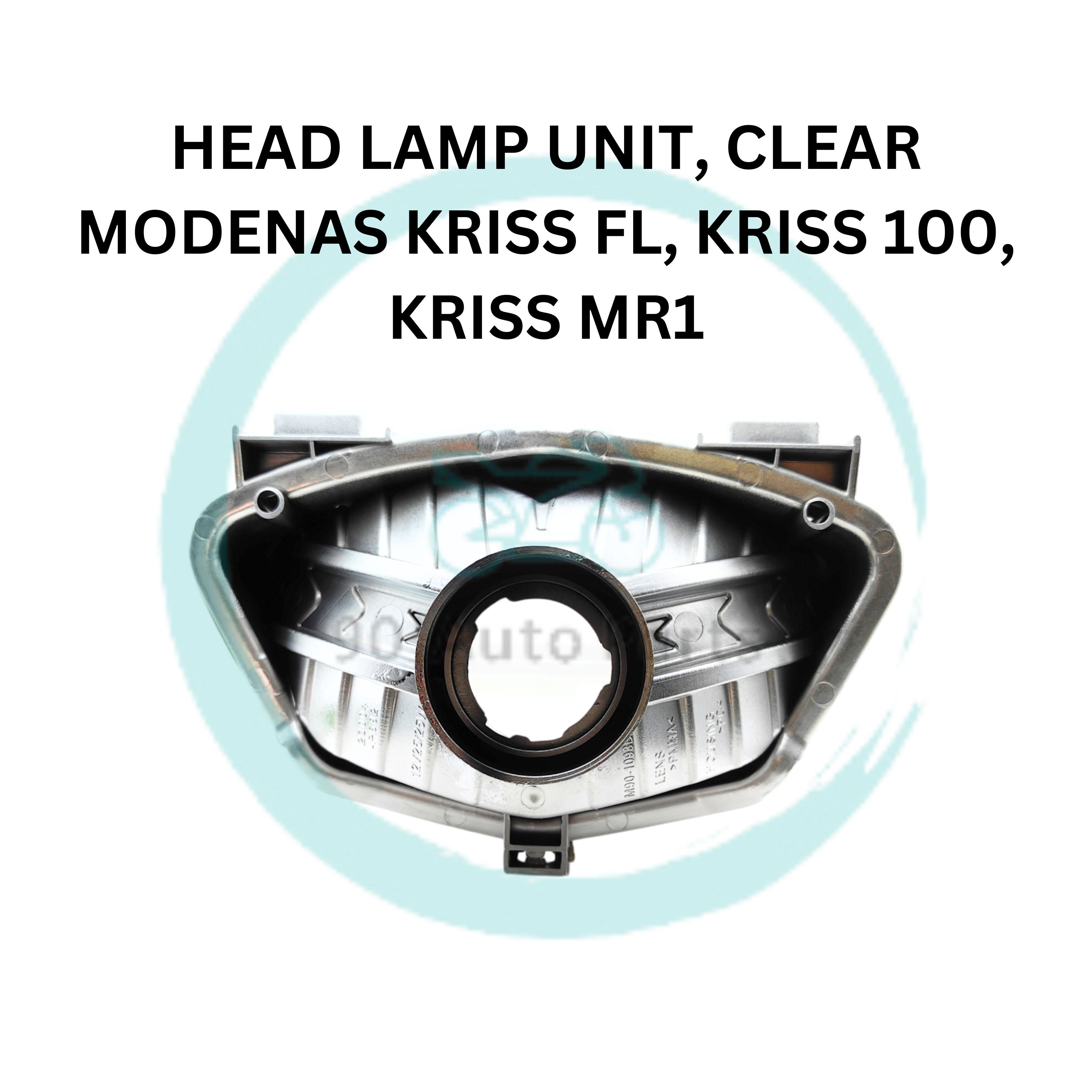 MOTORCYCLE MODENAS KRISS FL 110 KRISS 100 KRISS MR1 HEAD LAMP UNIT ...