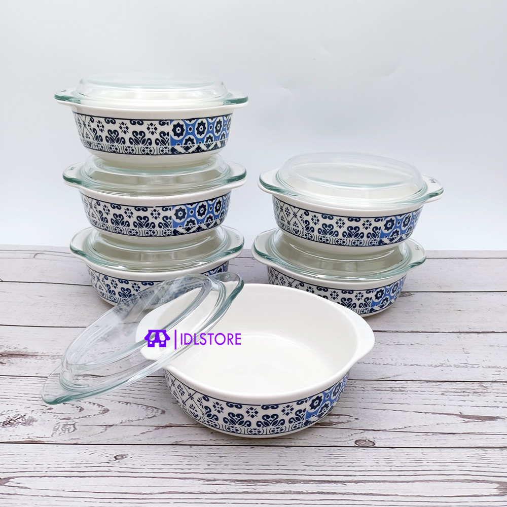 Porcelain Ovenware Small Casserole Bowl Elegant Viral Vintage Classic ...