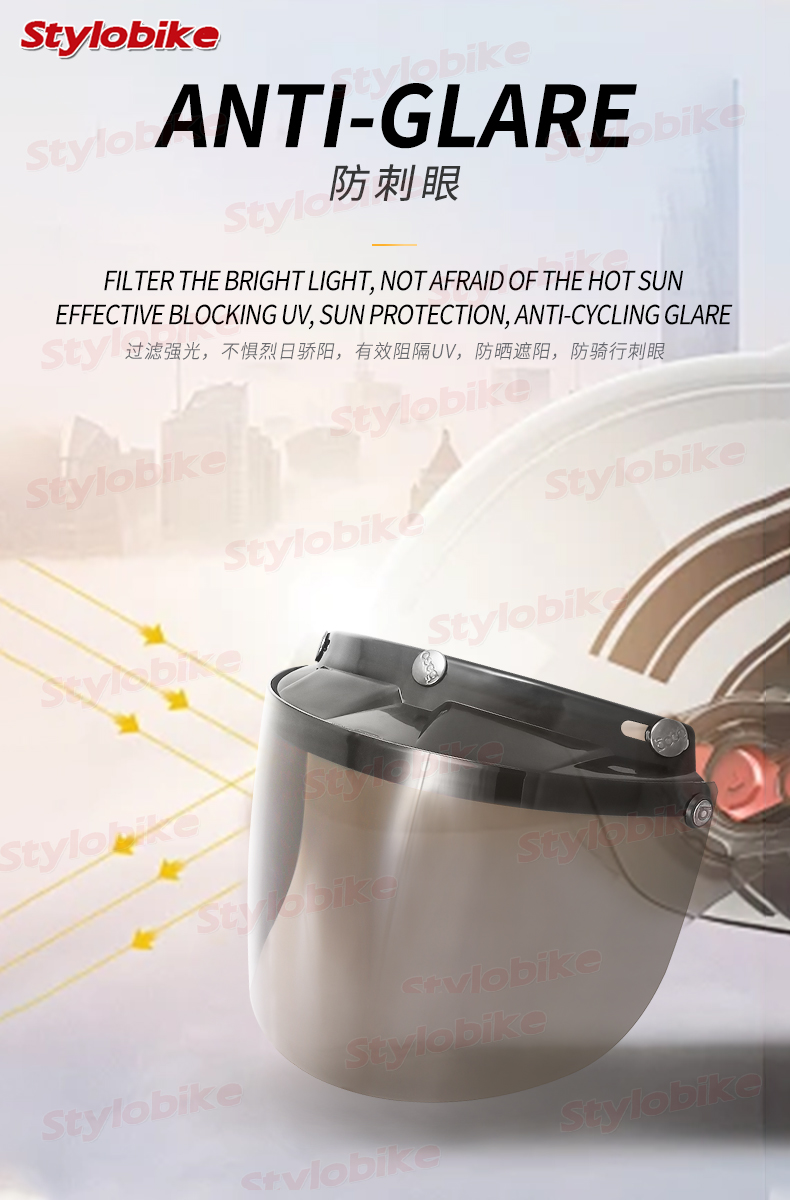 BOGO Visor Helmet 3 Button MHR,MS88,SGV,MAGNUM/Topi Motor Cermin Tinted ...