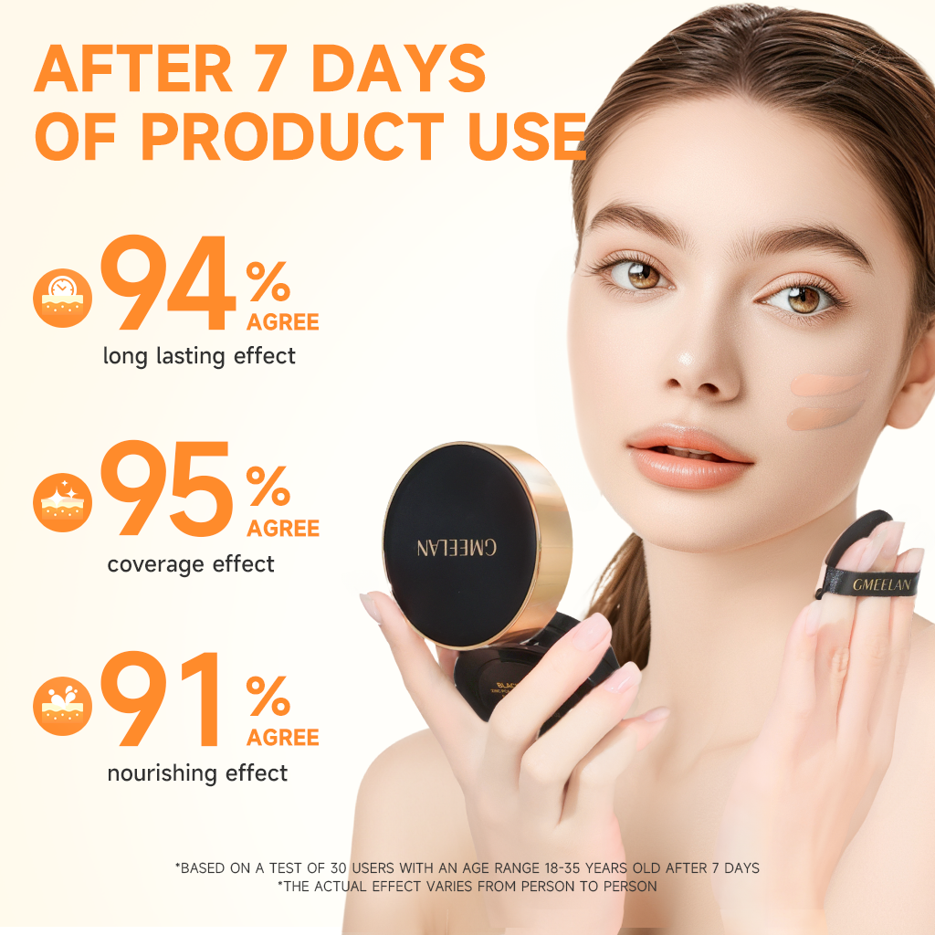 GMEELAN Black Truffle Air Cushion Foundation Concealer Oil Control High ...