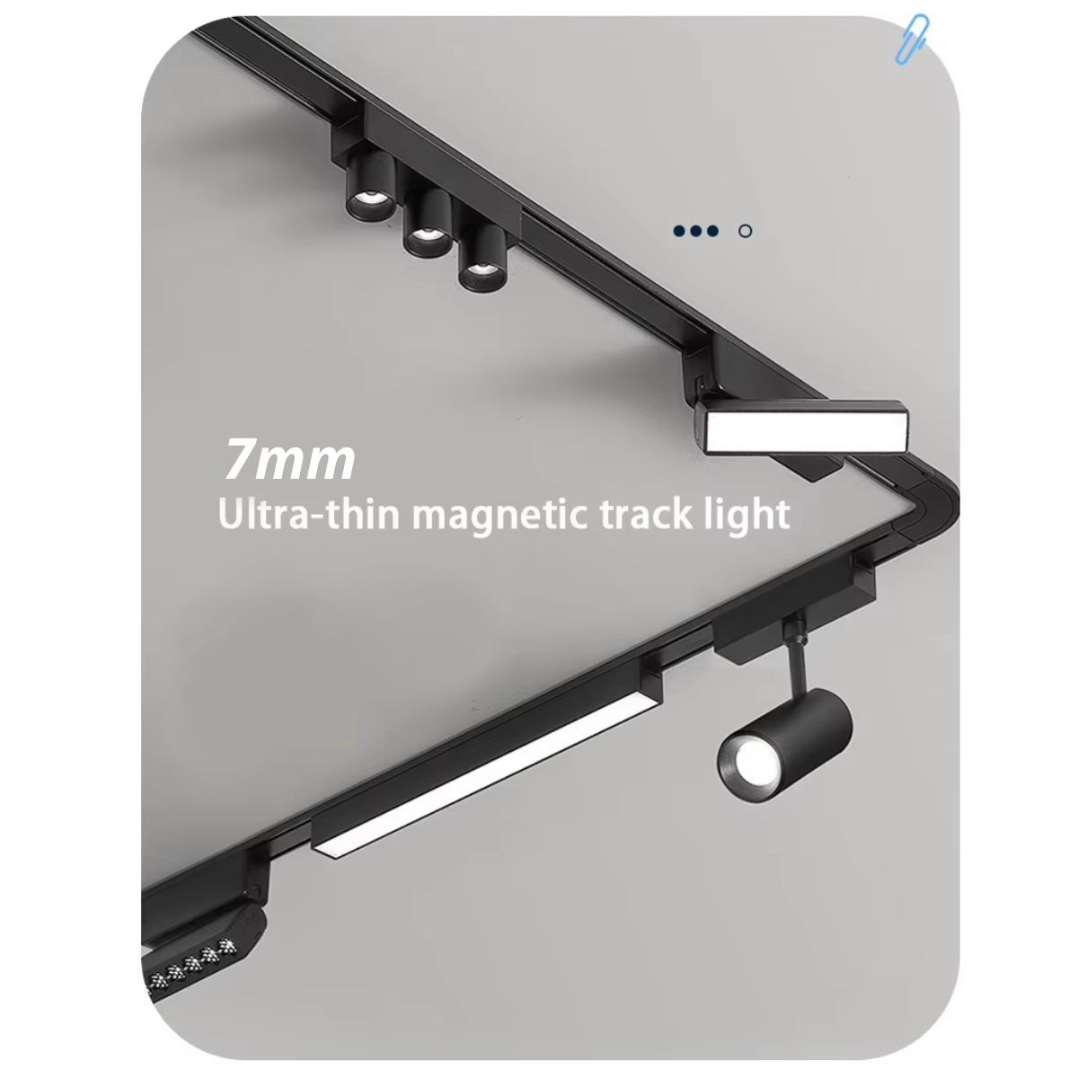 DUJIA OSRAM Ultra Thin Magnetic Track Light Surface Mount Pendant Lamp ...