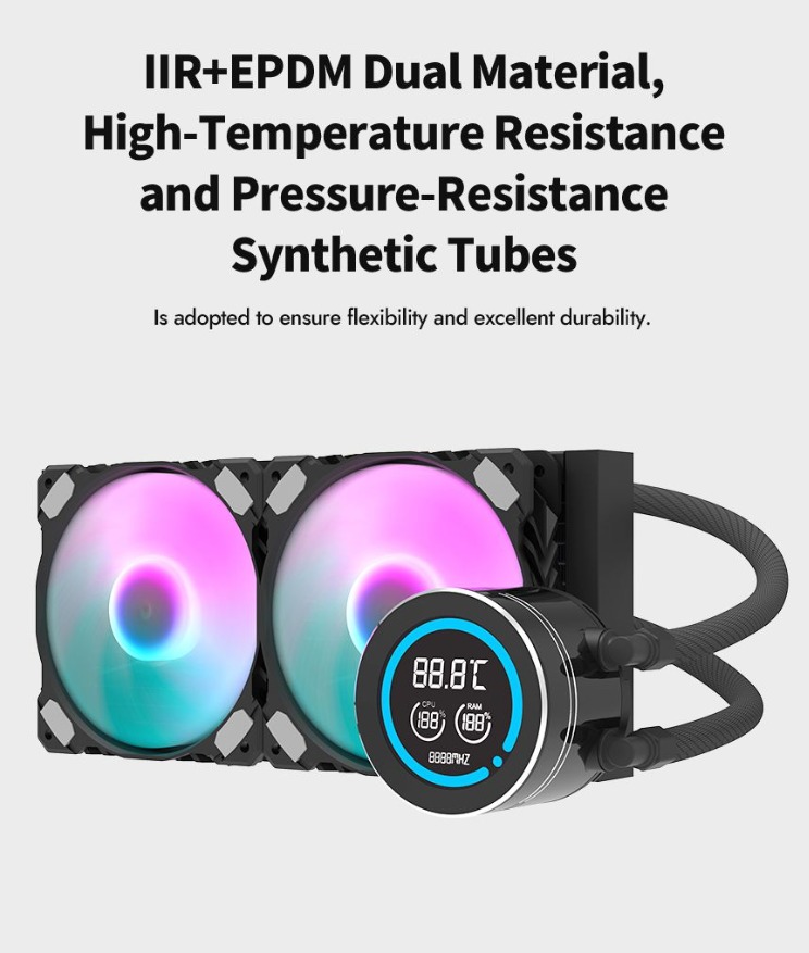 DarkFlash Nebula DN 360 240 / DN360D / DN240D ARGB Black White AIO ...