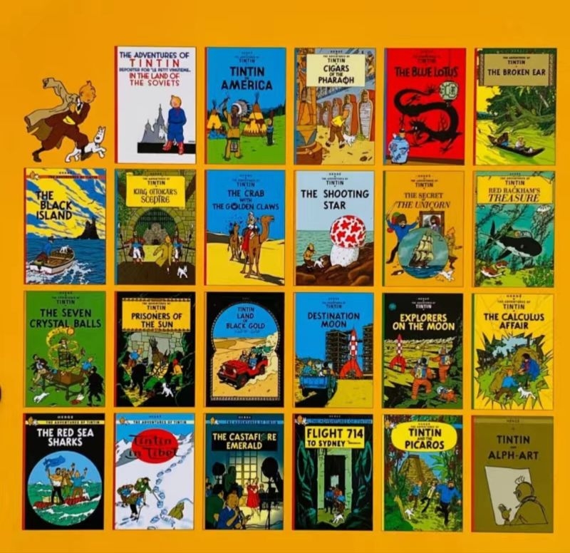 (23 Books) The Adventures Of Tintin Comics Story Books (Large Set) | Shopee Malaysia