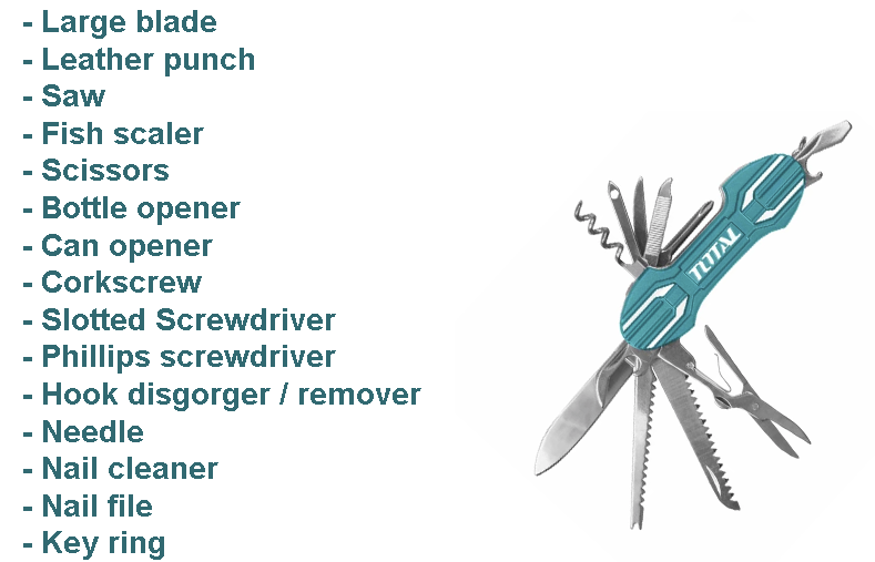 TOTAL Multi Function Knife THMFK0126/ THMFK1056 | Shopee Malaysia