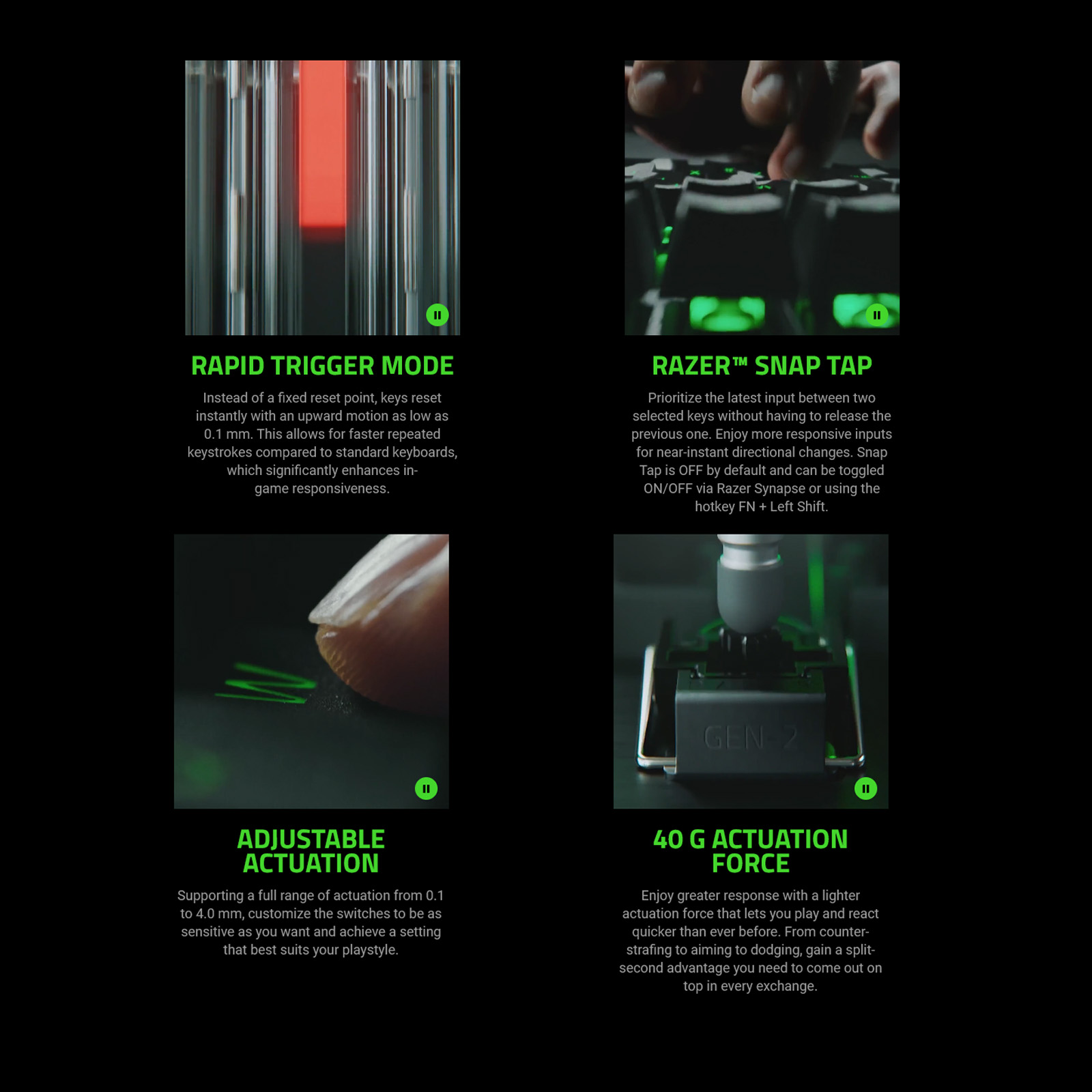 Razer Huntsman V3 Pro / V3 Pro TKL / V3 Pro Mini Wired Gaming Keyboard ...