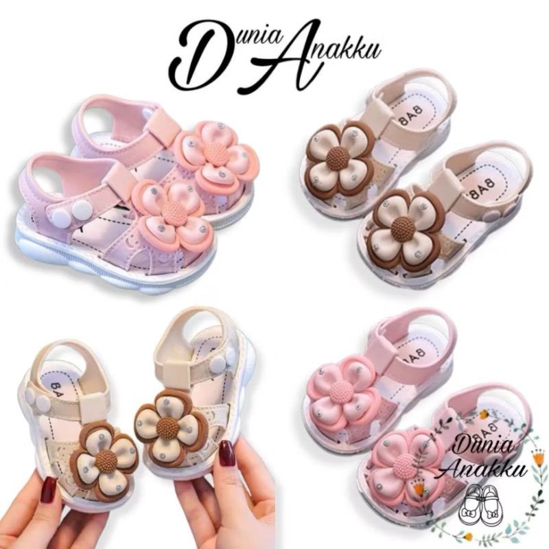 Baby Kids Sandals Cute Bear Non-slip Slippers Girls Beach Shoes Selipar ...