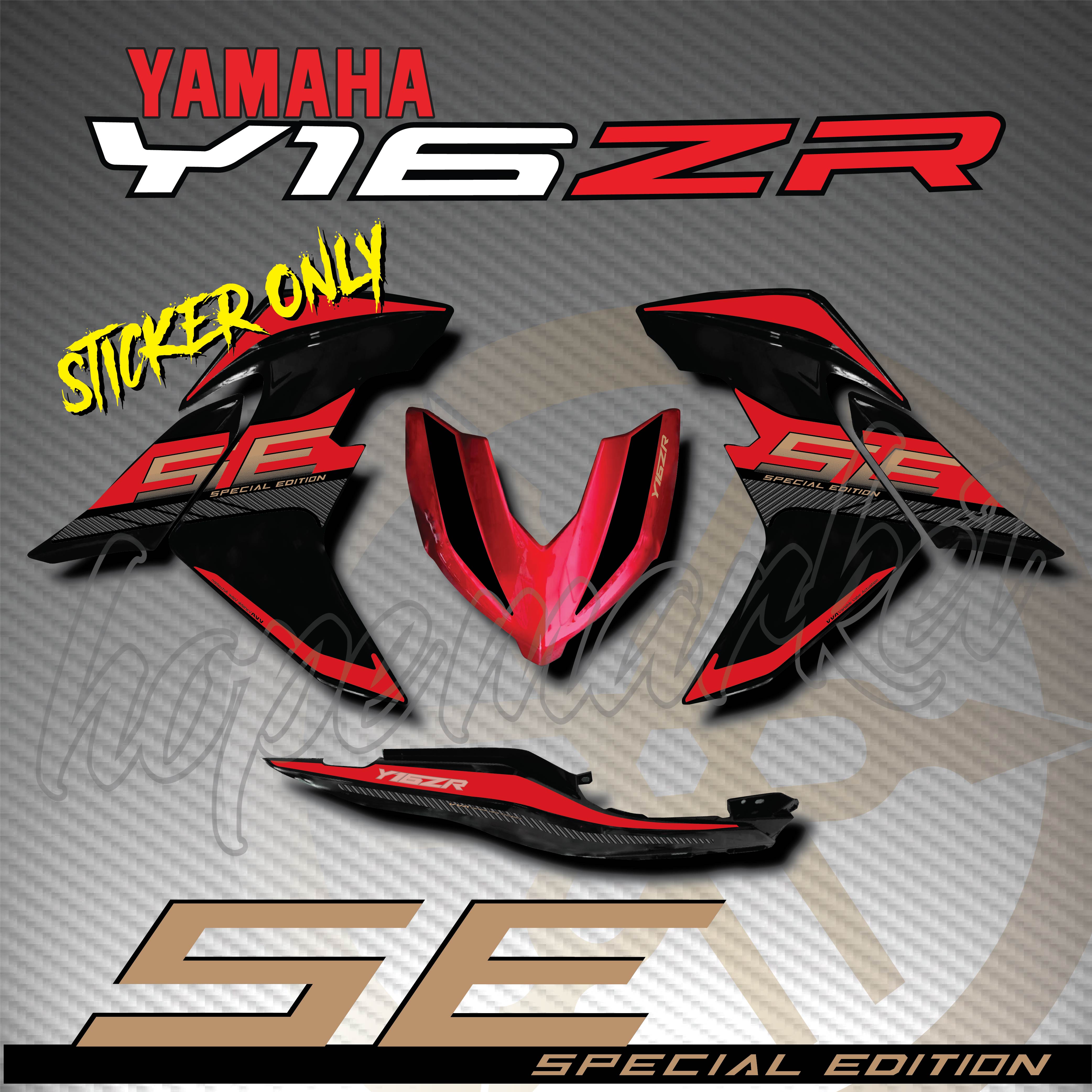 STRIPE MOTOR YAMAHA Y16 Y16ZR 155 V1 ABS S.E CUSTOM BODY STICKER ...