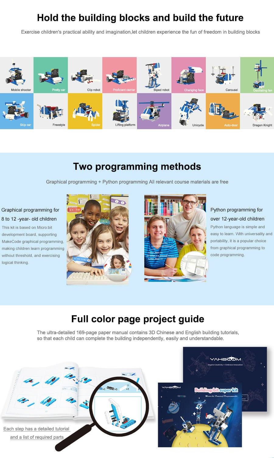 16 in 1 Building:bit Programmable Building Block Kit-with micro:bit | Shopee Malaysia
