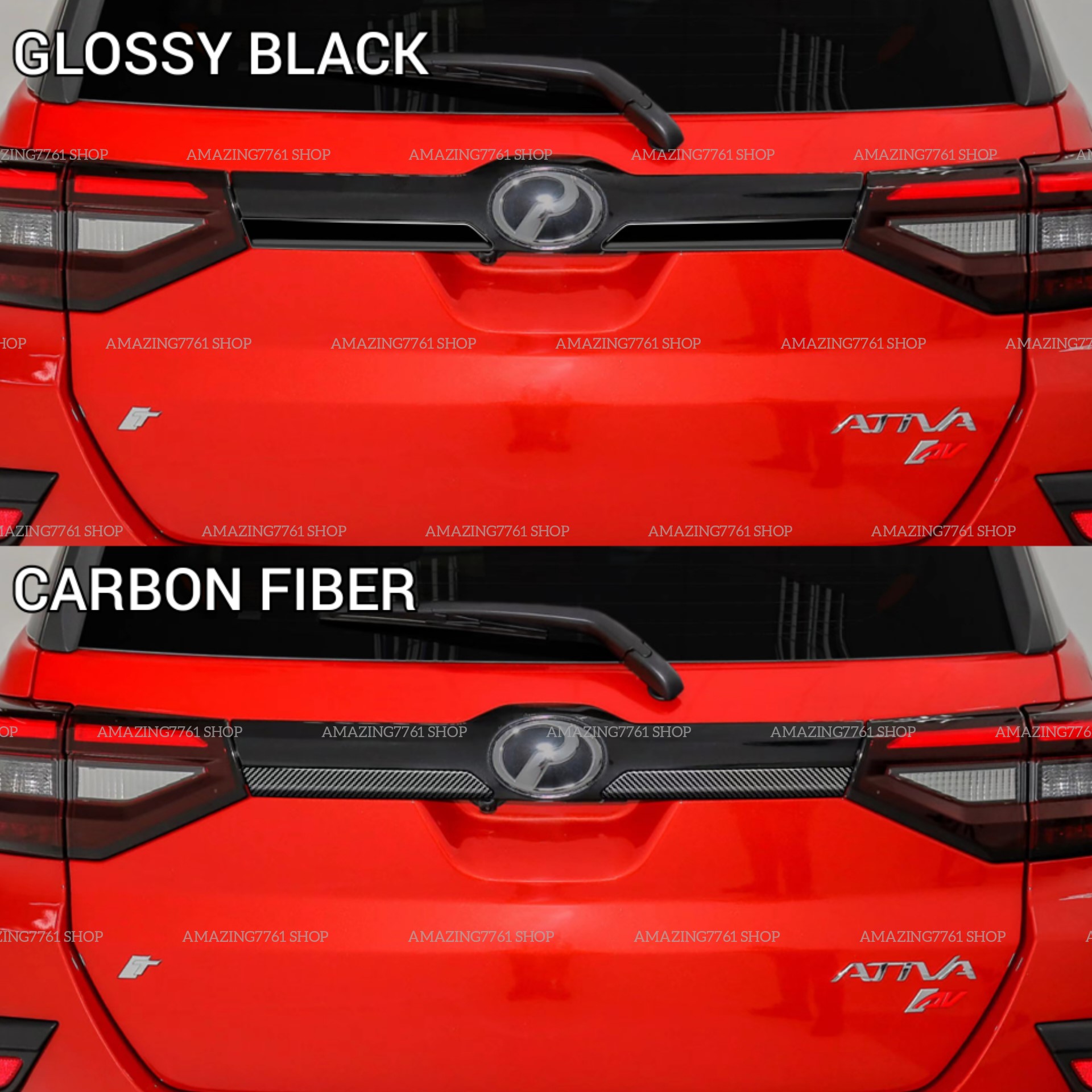 AMAZING PERODUA ATIVA CAR REAR TAIL GATE TRIM GARNISH REAR TRUNK ...