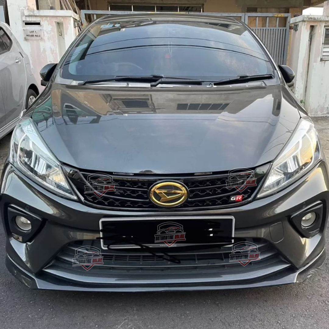 Perodua Myvi 2018-2021 Front Grill Glossy Black (Mini Cooper Style) RS ...