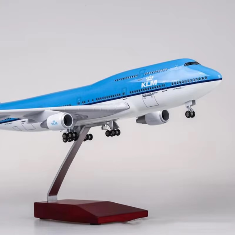 KLM Royal Dutch “Orange Pride” B777-300ER/B747 47CM Aircraft Model Die ...