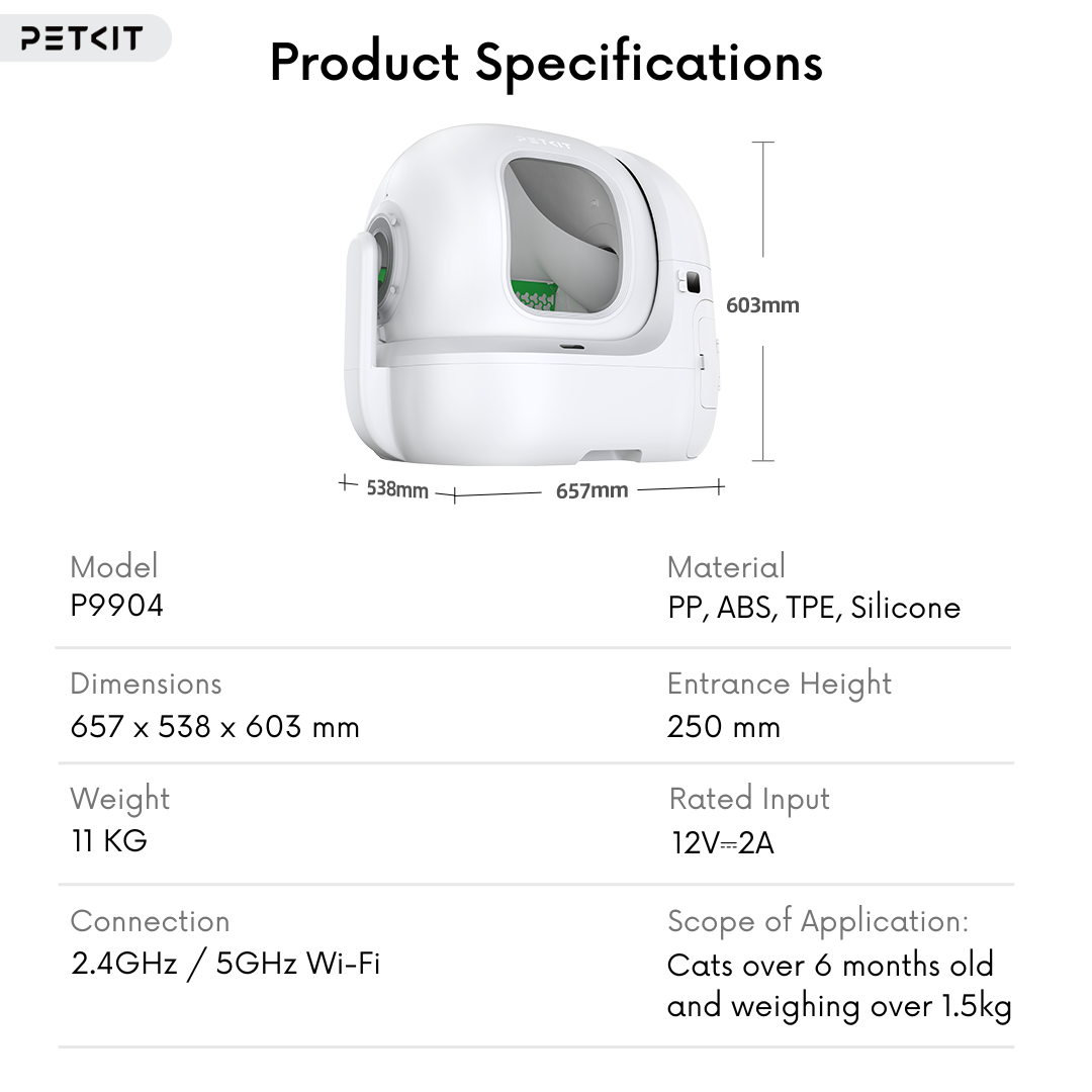 PETKIT PUROBOT MAX PRO Self-Cleaning Cat Litter Box with Camera ...