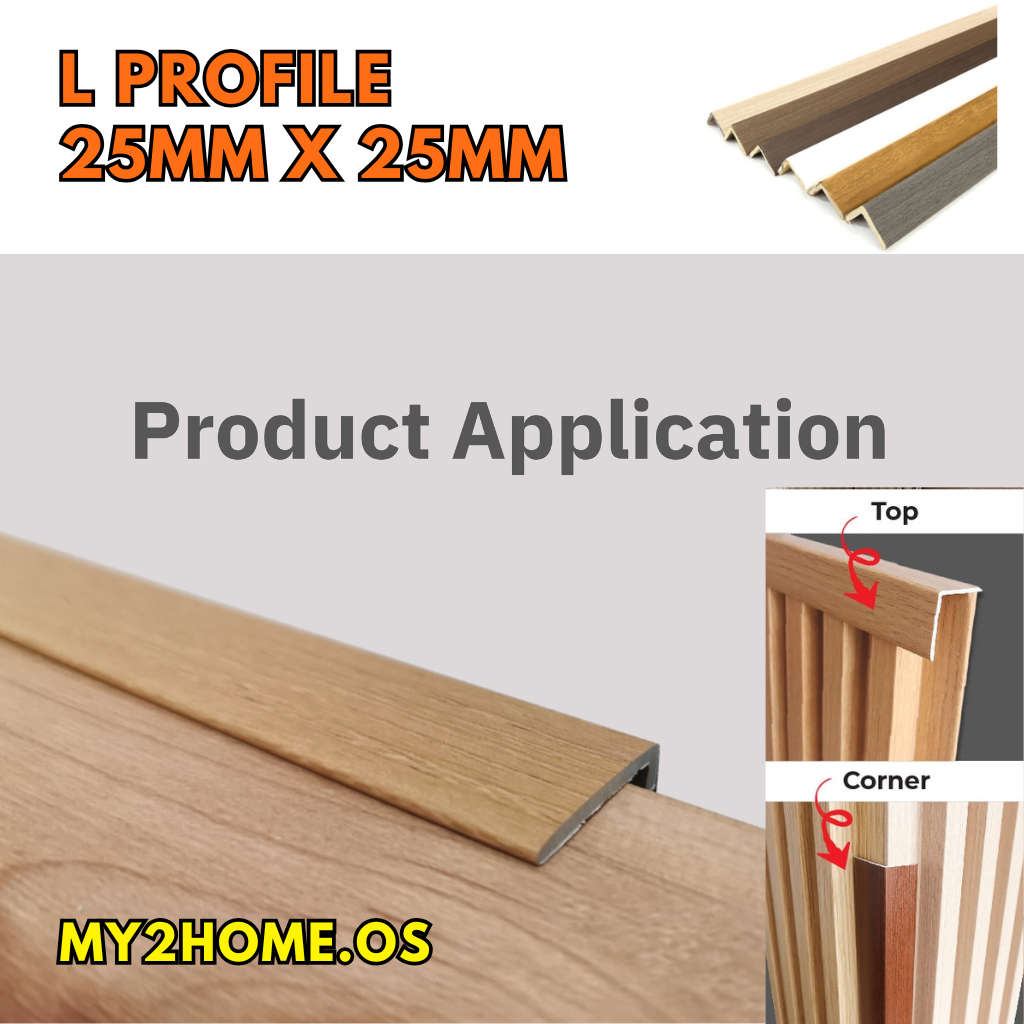 2.9 meter L PROFILE Fluted wall panel WPC Fluted Panel PVC Wood Strip ...