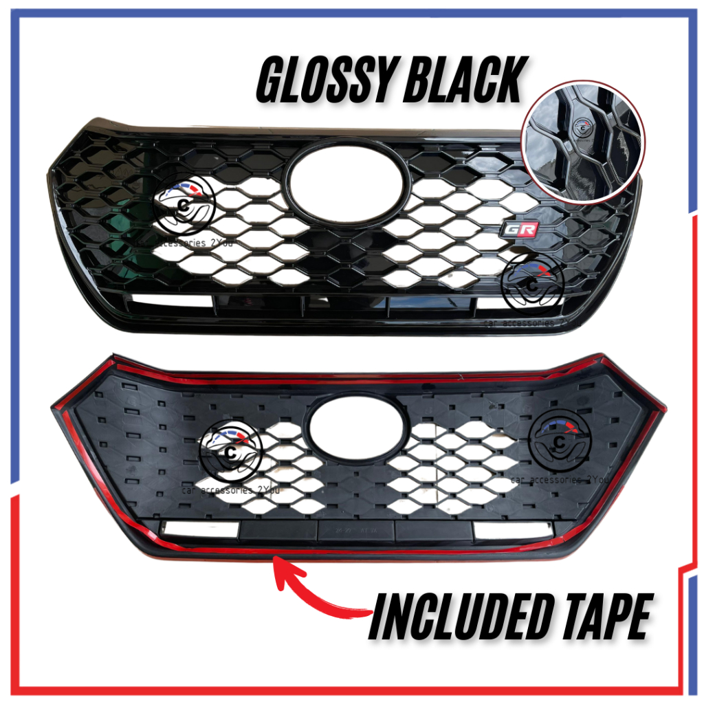Perodua Ativa 2021 Front Grill Glossy Black (Mini Cooper Style) RS/GR ...