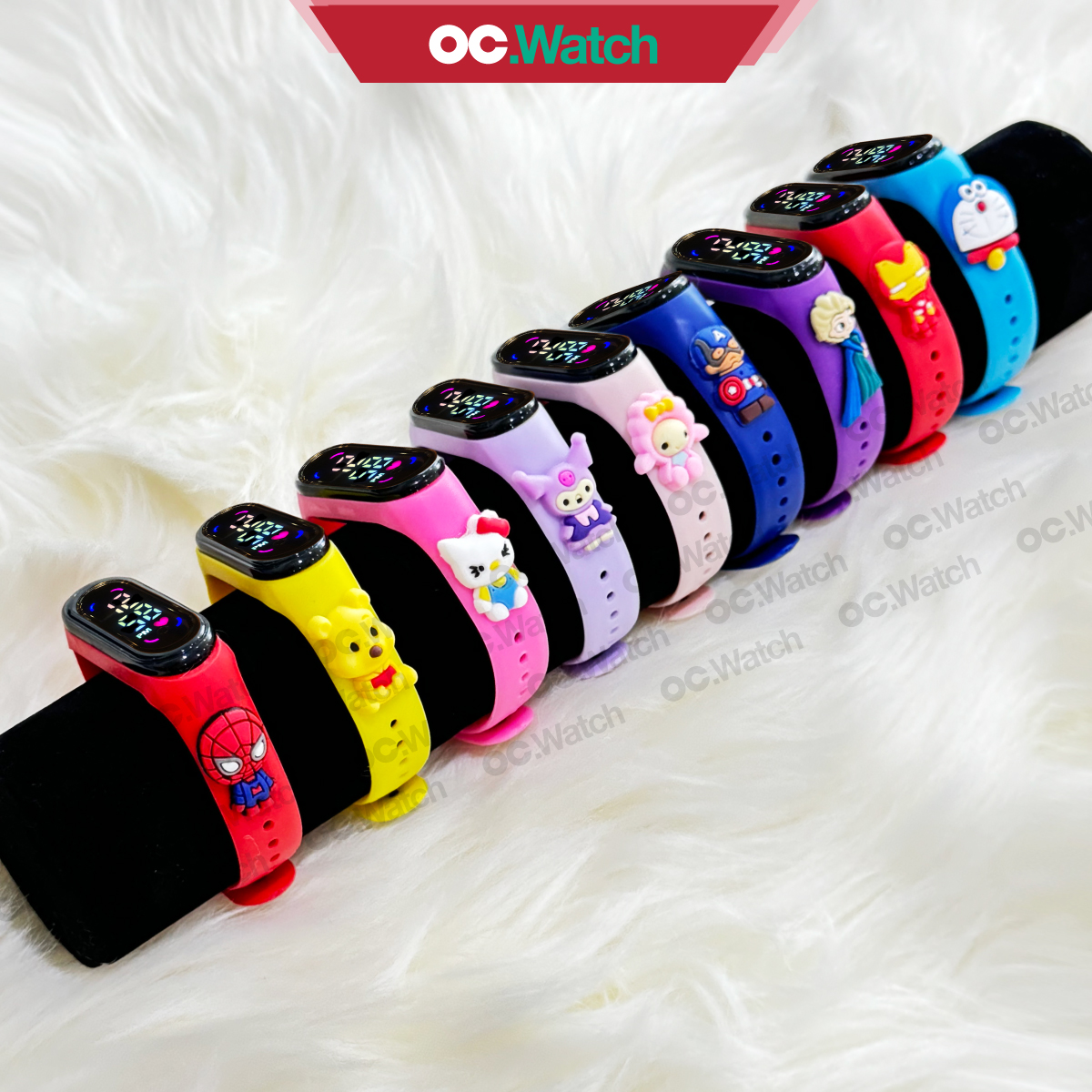 OCwatch Jam Tangan Budak Perempuan Kids Watch Lelaki Jam Kuromi Gift Set Jam Labubu Watch Lampu ...