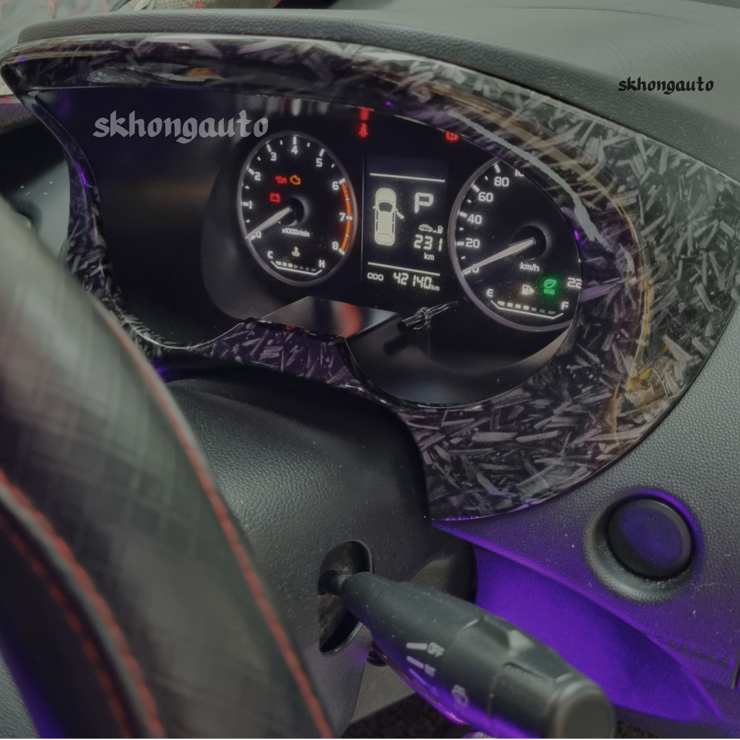 proton saga vvt 2016-2025 mc1 mc2 car red forger carbon fiber meter ...