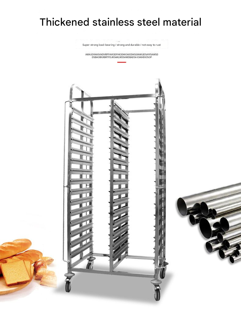 BAKERY TROLLEY 15 TINGKAT STAINLESS STEEL 烤盘架 CONFECTIONERY COOLING ...
