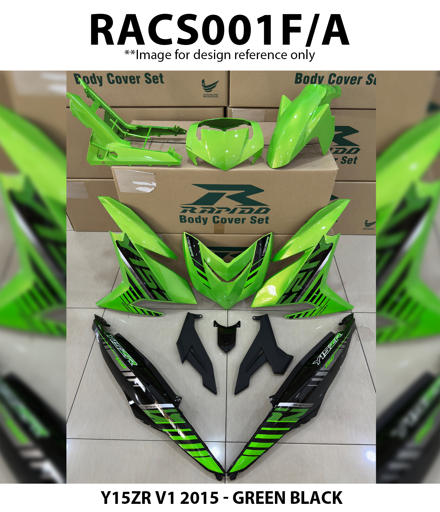 Yamaha Ysuku Y15zr V1 V2 2015 Purple Black Silver Maroon Sticker Tanam ...