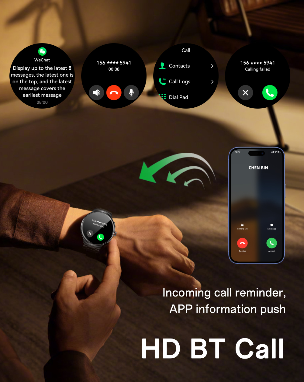 Aolon Prime 3 Smart Watch 466*466 HD AMOLED Screen Metal Body Bluetooth ...