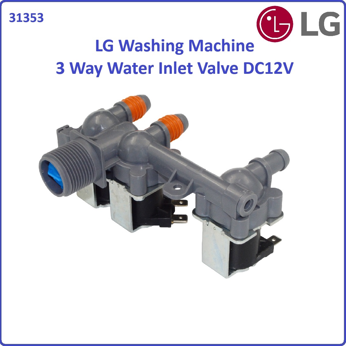 LG WF-HD100FS / WF-HD110FS / WF-HX130GV / WF-HX140GV / WF-HX170GV DC12V Inlet valve for washing ...