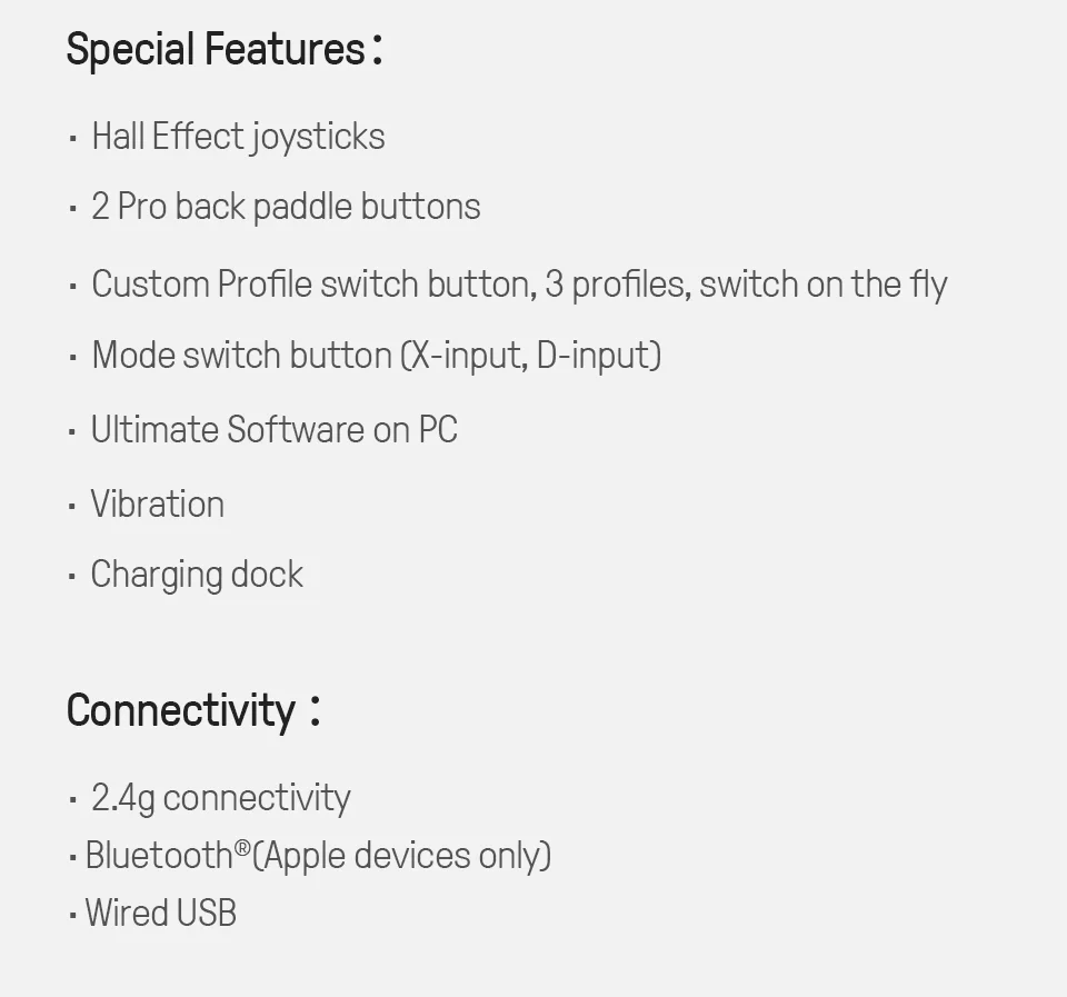 8BitDo Ultimate 2.4G Wireless Hall Effect Joystick Controller with ...