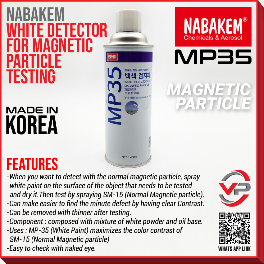 NABAKEM SM-15/MAGNETIC PARTICLE SPRAY/BLACK NABAKEM MP-35/WHITE ...