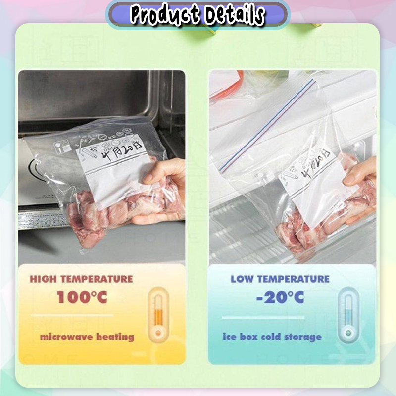 [Little B House] Resealable Food Zip Lock Bag Food Zipper Bag Food ...