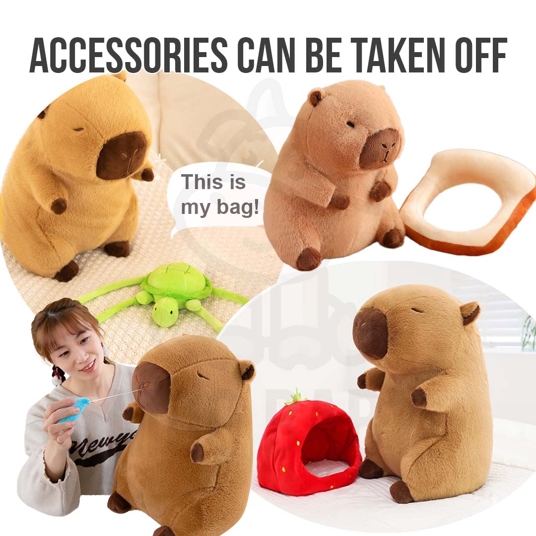 🐮Moo Baby Anak Patung Capybara Patung Capibala Doll Capybara Plush ...