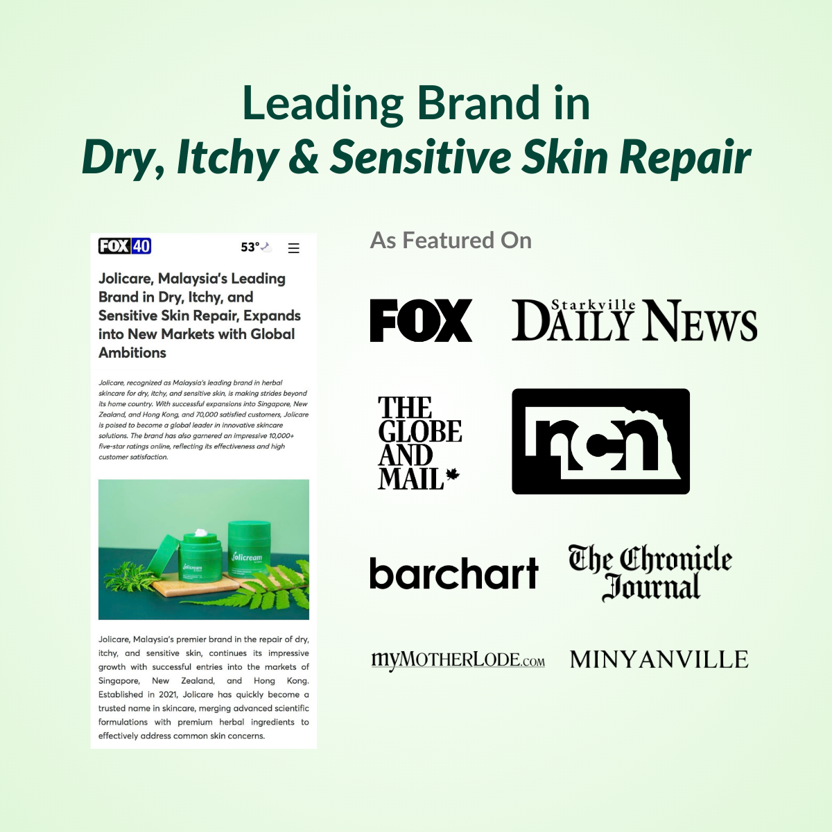 Jolicare Essential Repair Set - Herbal Repair For Dry Itchy and ...