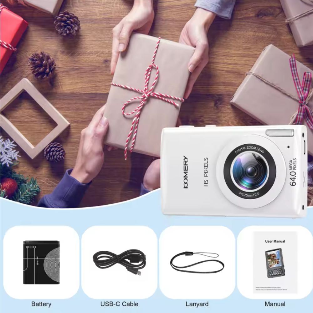 🔥READY STOCK🔥XVISION H-5W DIGITAL CCD CAMERA 64MP 4K 1080P Zoom Auto ...