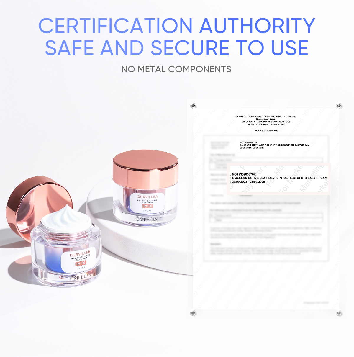 GMEELAN 8X Ceramides Durvillea Lazy Cream Moisturizer Skincare Barrier ...