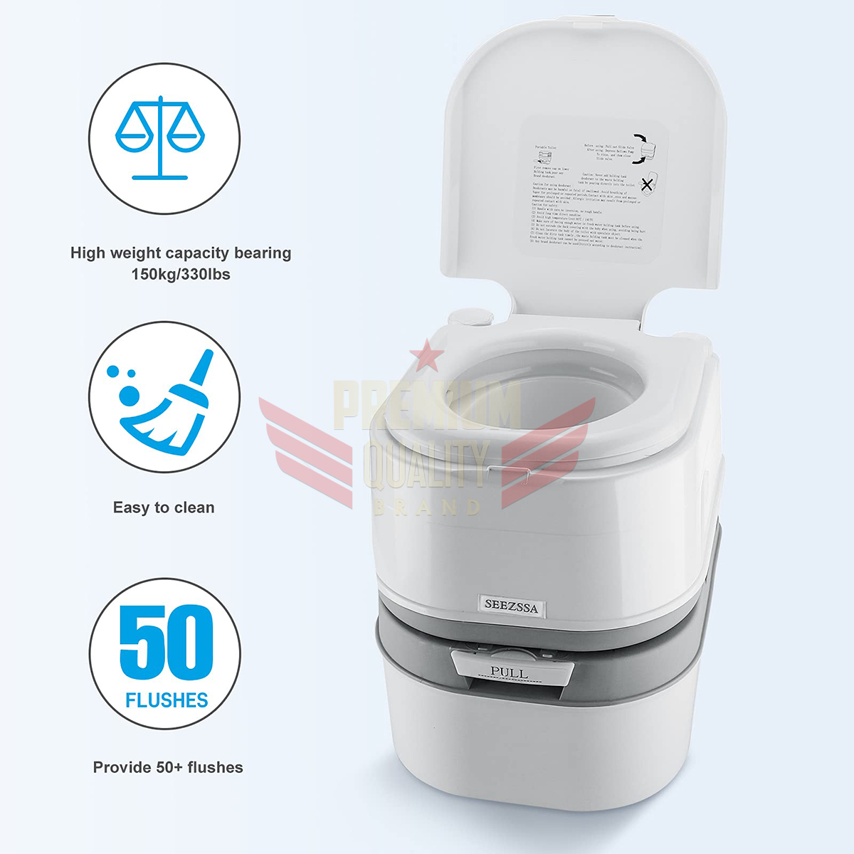 20L 24L Portable Toilet for camping Mobile Outdoor Travel Boat Toilet ...