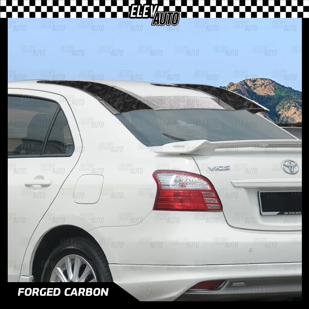 Toyota Vios NCP93 2007 - 2012 Rear Top Roof Spoiler Carbon Matte Black ...