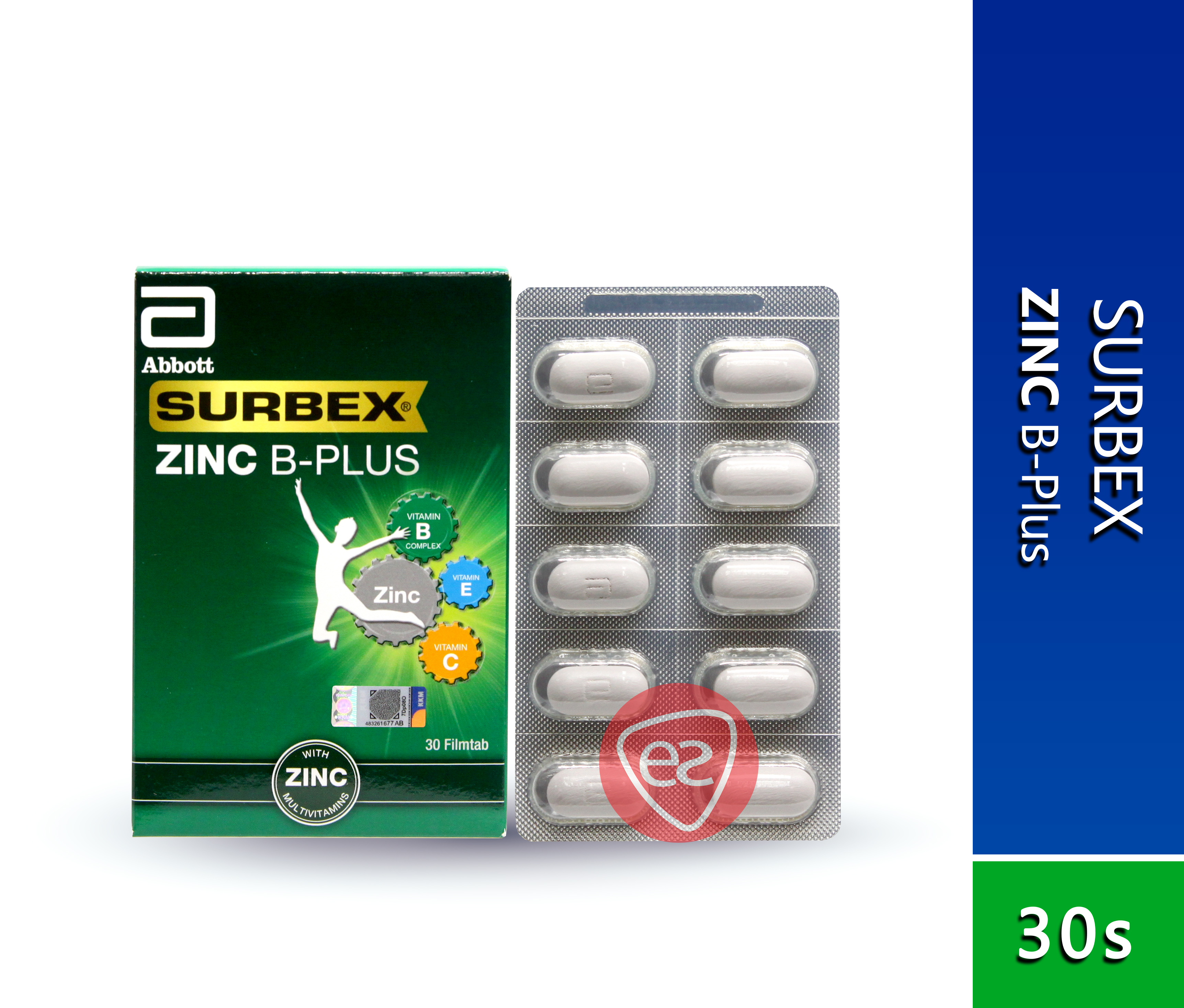 Abbott Surbex Zinc B-Plus With Multivitamin Filmtab (30s / 60s ...