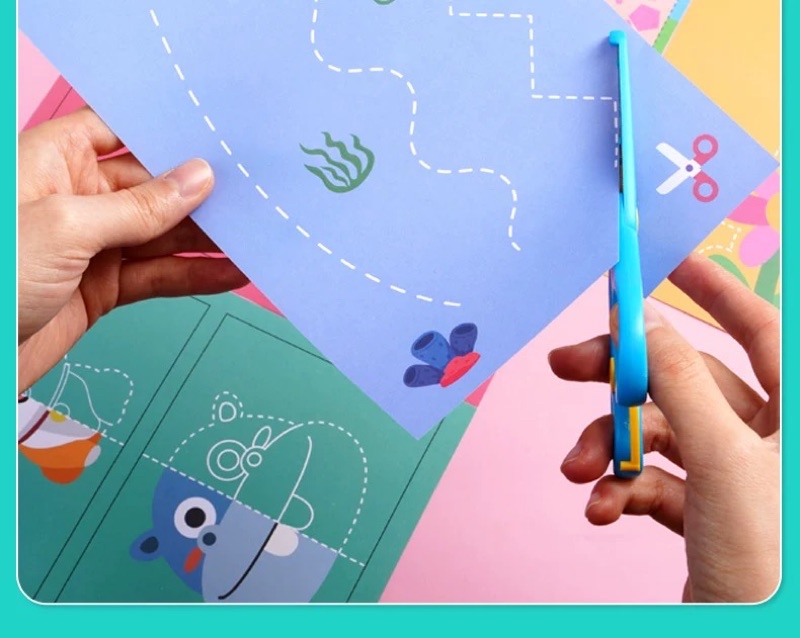 paper cutting kids DIY Kid Line Draft Paper Cut Handcraft 48 pcs Kertas ...
