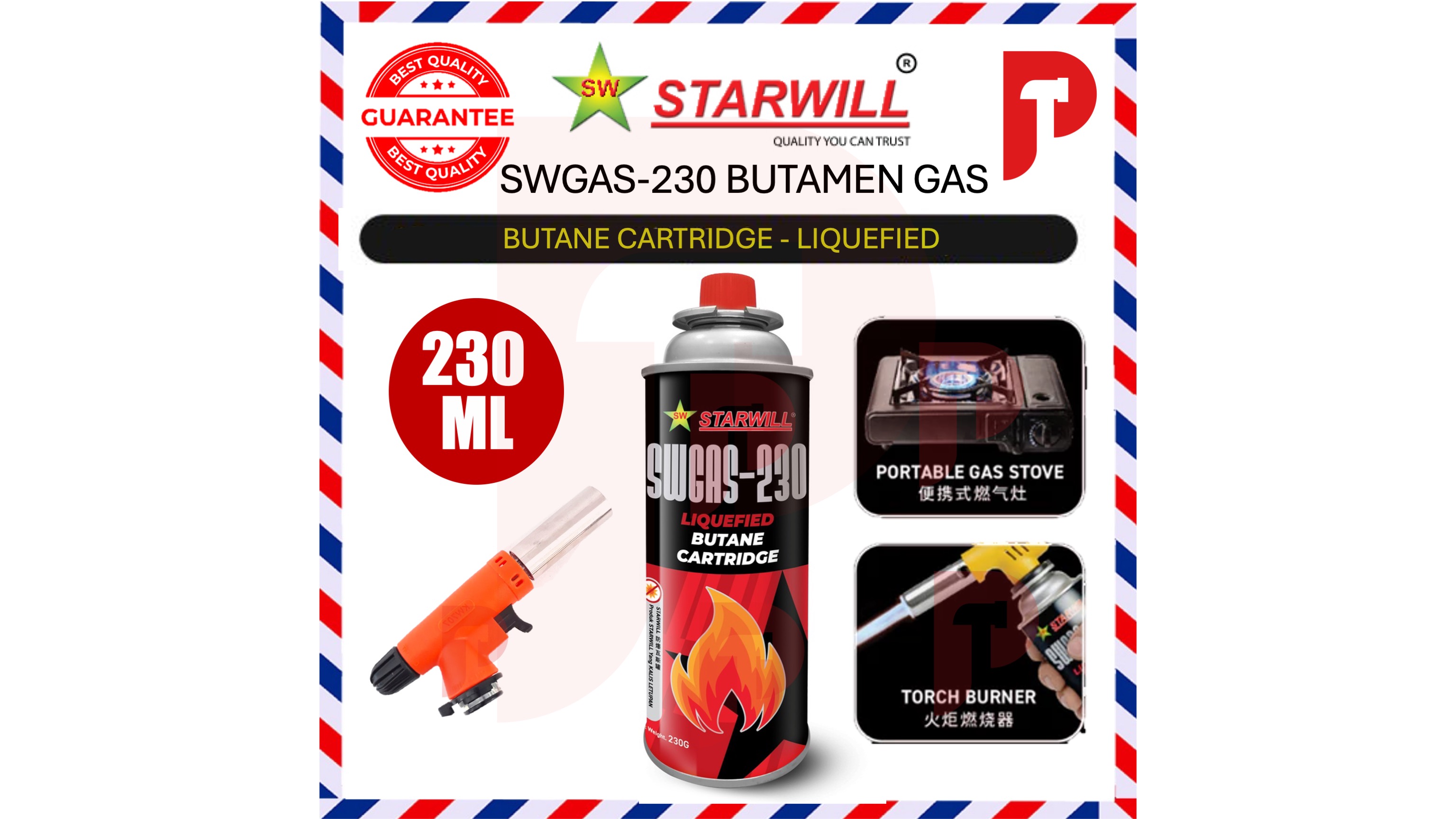 STARWILL BUTANE GAS CARTRIDGE 🔥 Ready Stocks 🔥 (230ML) | Shopee Malaysia