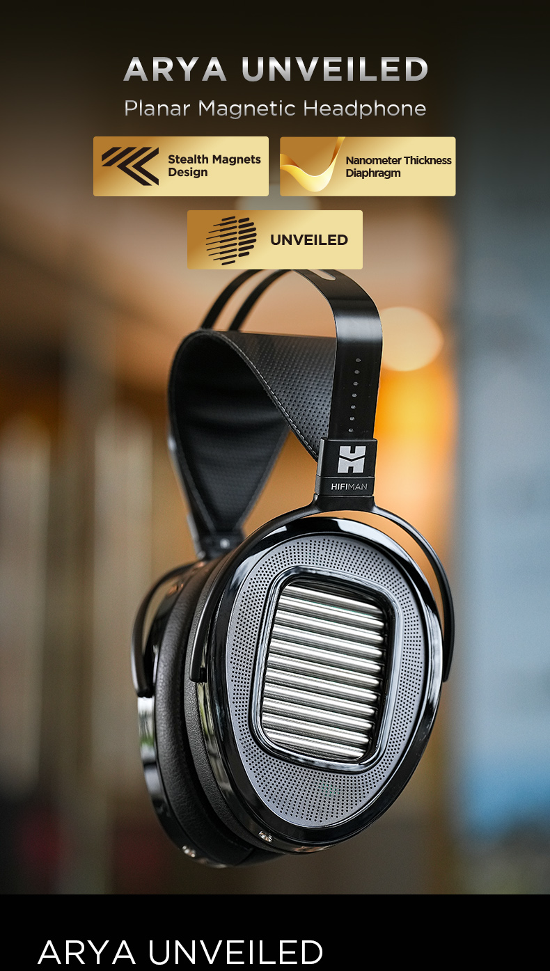 Hifiman Arya Unveiled, Open Back Headphones: Stealth Magnets, Planar ...
