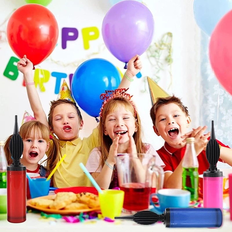 Large Hand Pump Mini Balloon Hand Pump Inflator Big Colorful Hand Held ...