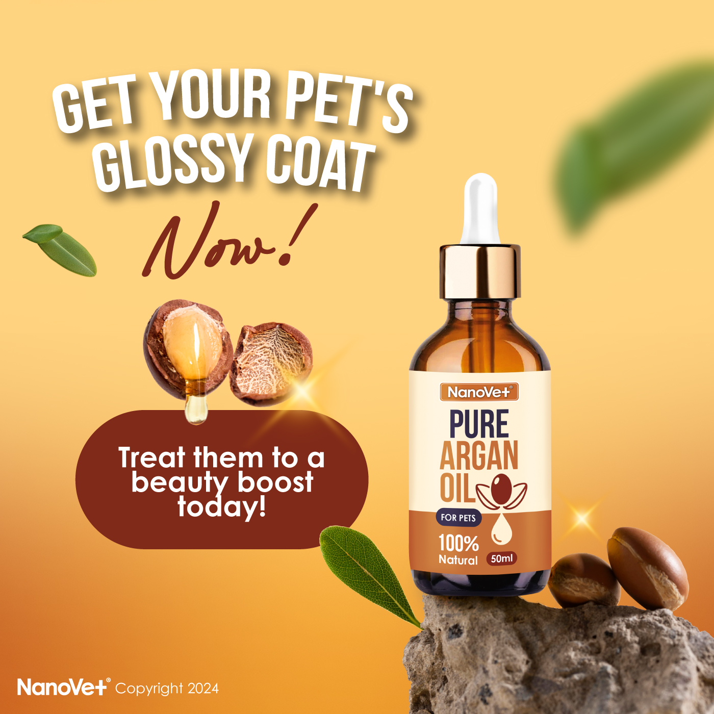 Nanovet® Pet Pure Argan Oil for Cat and Dog (50ml) | Shopee Malaysia