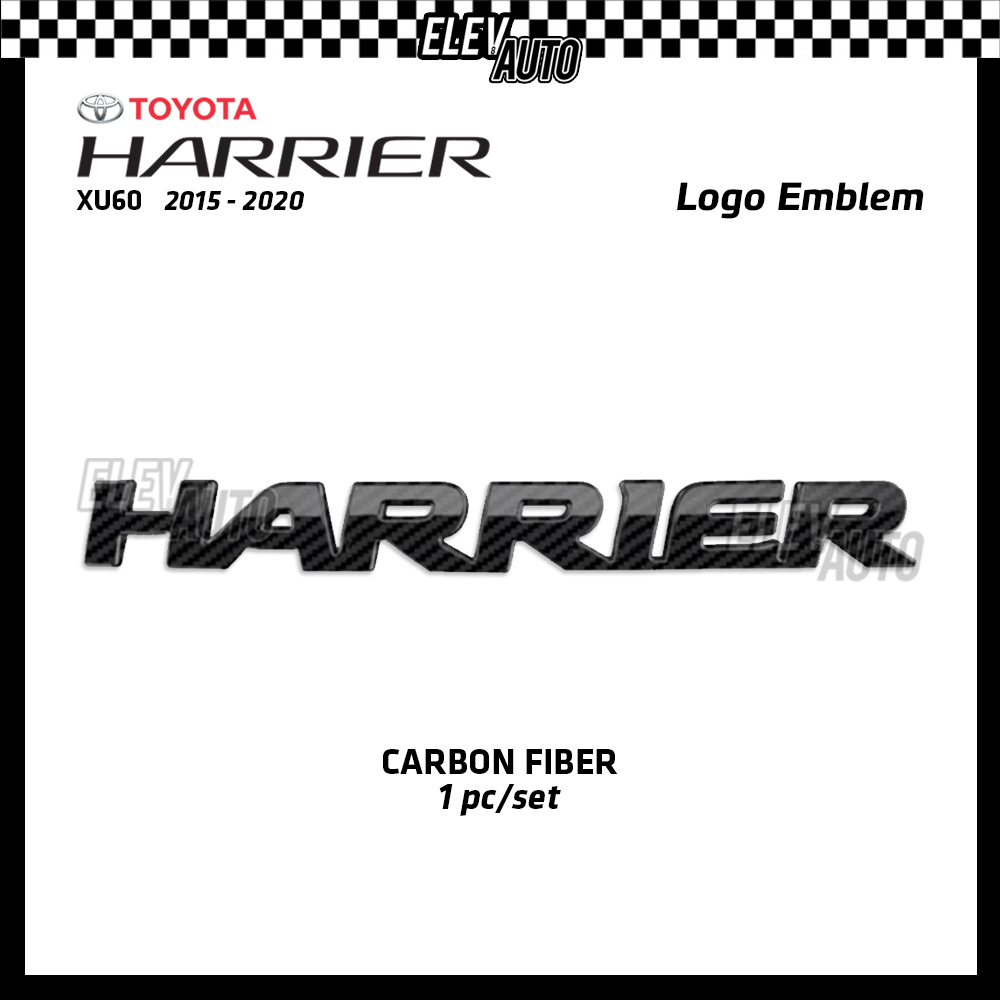 Toyota Harrier XU60 2015 - 2020 HARRIER Word Logo Emblem Rear Car ...